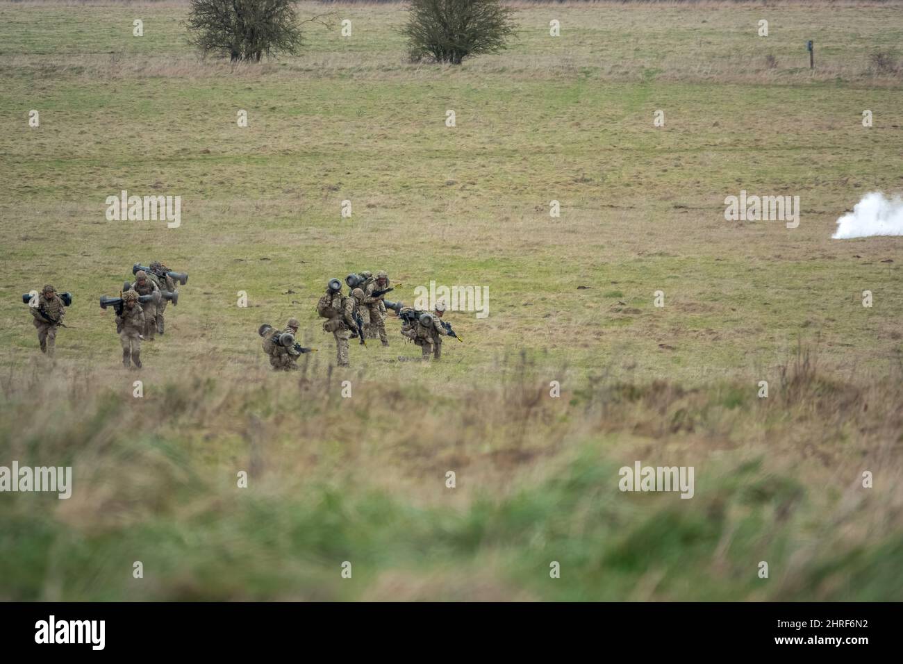 army soldiers on a military tabbing exercise with 40Kg bergen and anti ...