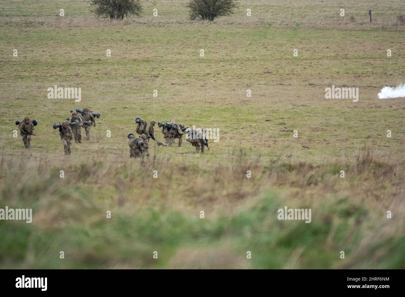 army soldiers on a military tabbing exercise with 40Kg bergen and anti ...