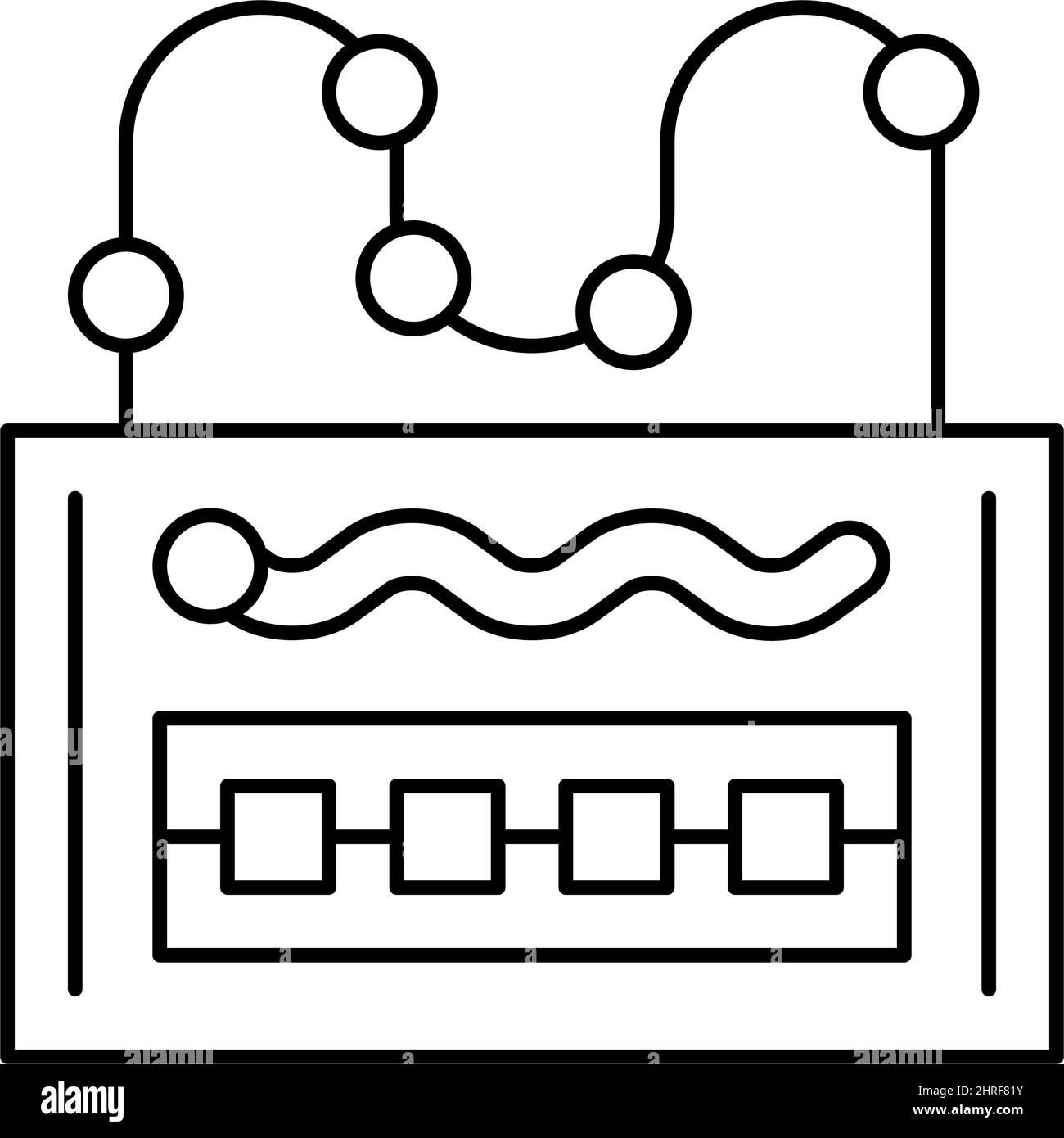 educational toys line icon vector illustration Stock Vector Image & Art ...