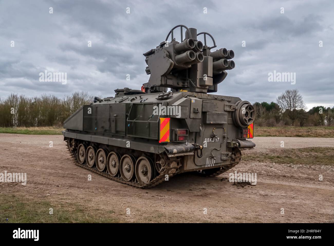 British Army Alvis Stormer Starstreak CVR-T tracked armoured vehicle ...