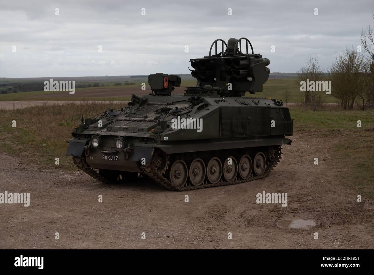 British Army Alvis Stormer Starstreak CVR-T tracked armoured vehicle ...