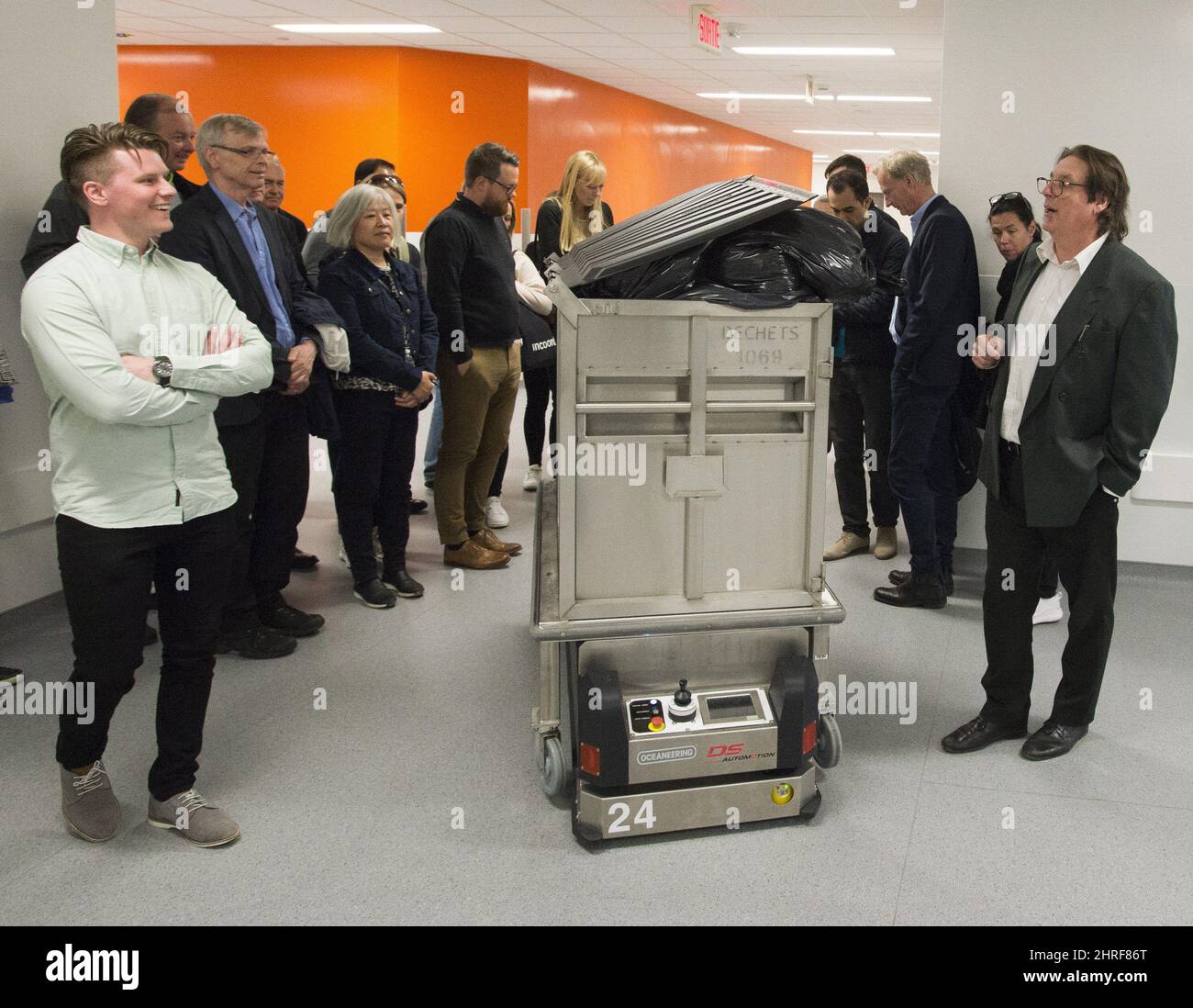 Jean Charles Vinet, right, chief architect of the CHUM, the french ...