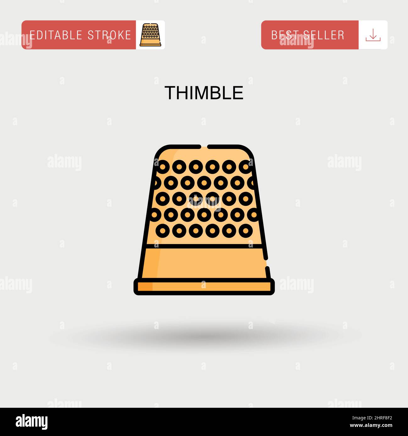 Vintage thimble Stock Vector Images - Alamy