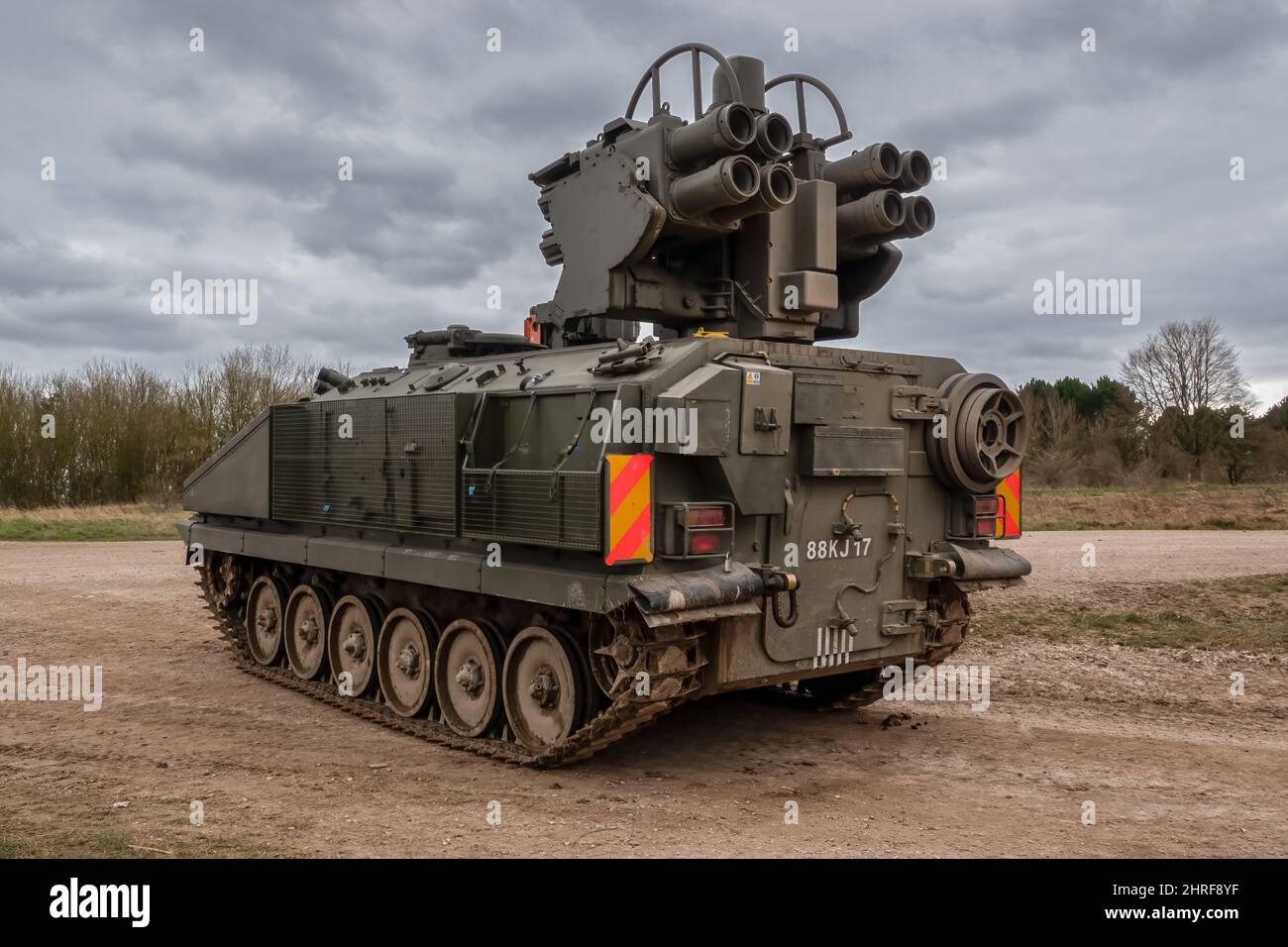 British Army Alvis Stormer Starstreak CVR-T tracked armoured vehicle ...