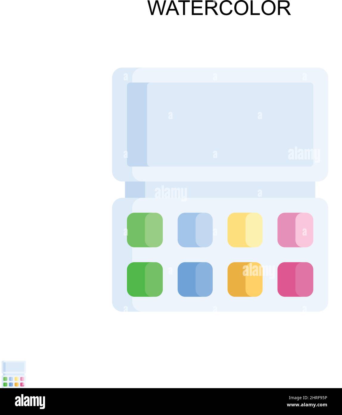 Watercolor icon hi-res stock photography and images - Alamy