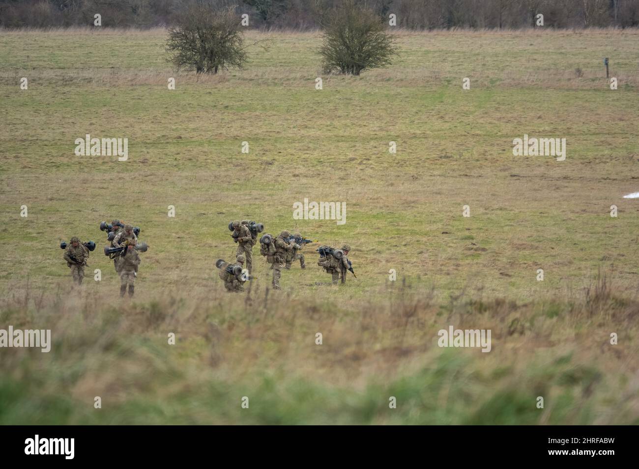 army soldiers on a military tabbing exercise with 40Kg bergen and anti ...