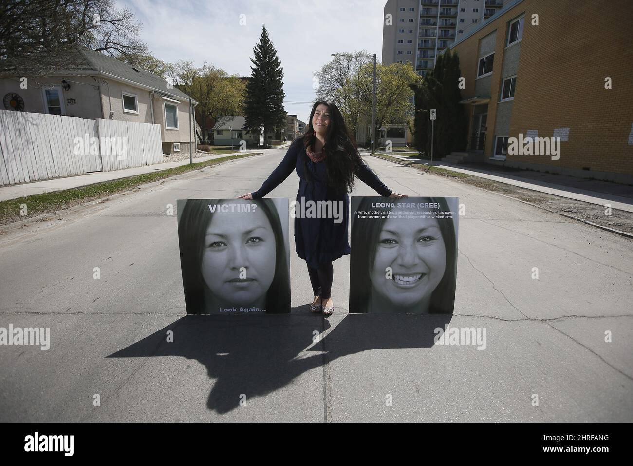 KC Adams, a Winnipeg artist, is photographed near her home in Winnipeg ...