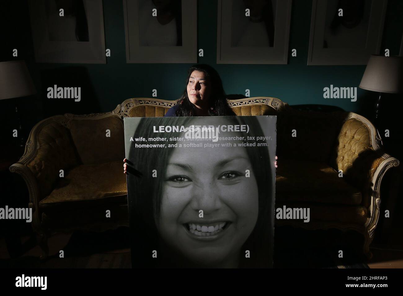 KC Adams, a Winnipeg artist, is photographed in her home in Winnipeg ...