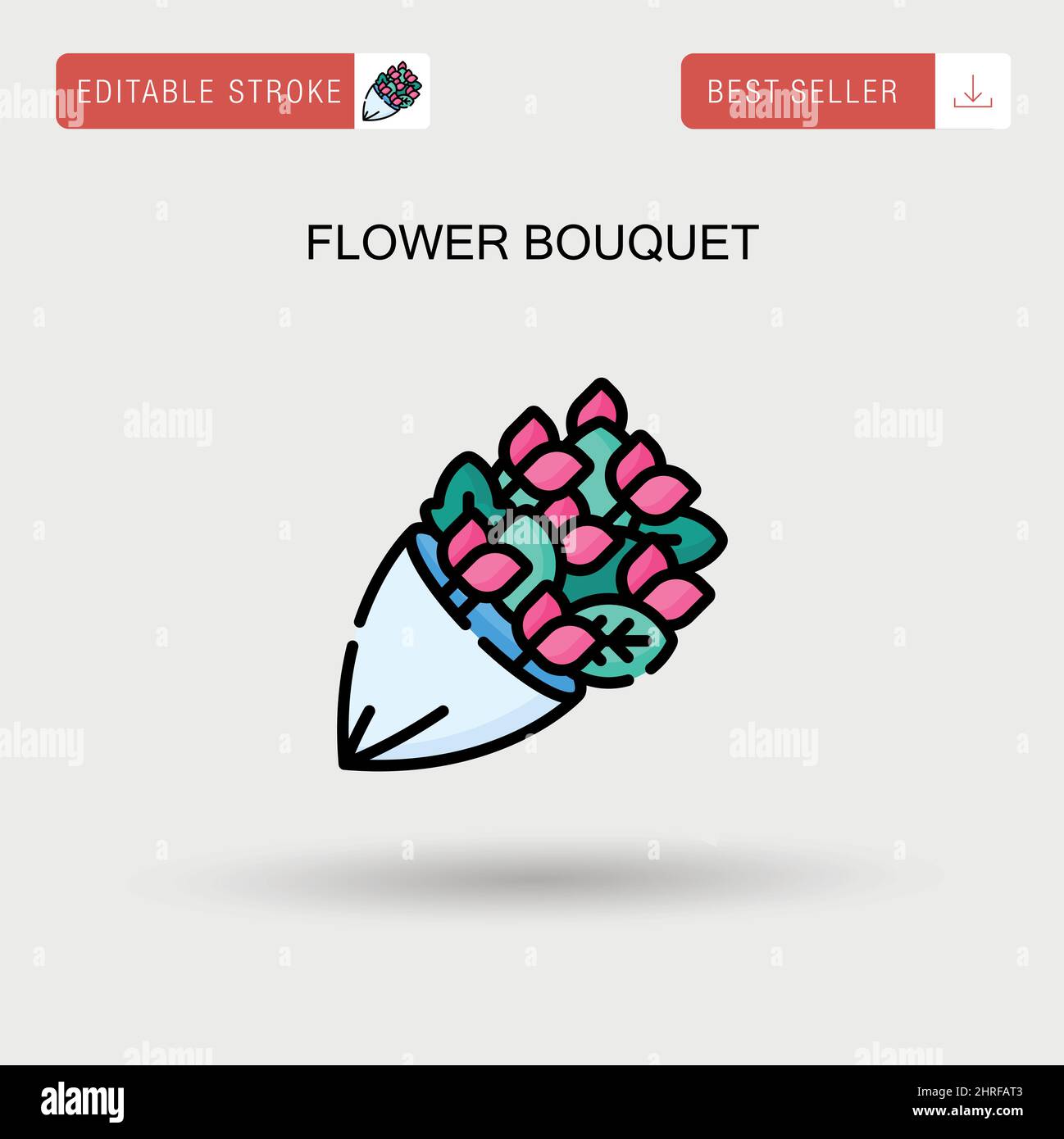 Spring flower bouquet Stock Vector Images - Alamy