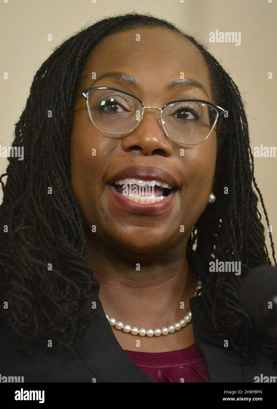 Washington DC, USA. 25th Feb, 2022. Judge Ketanji Brown Jackson makes ...