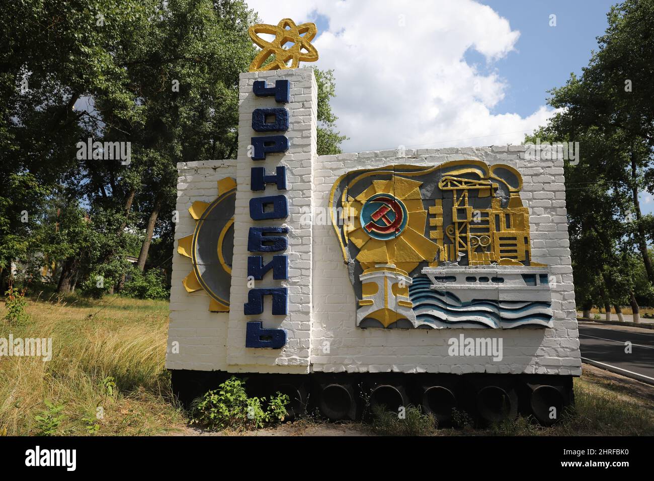 Chernobyl welcome sign hi-res stock photography and images - Alamy