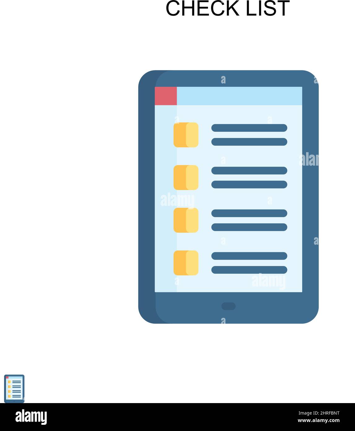 Check list Simple vector icon. Illustration symbol design template for ...