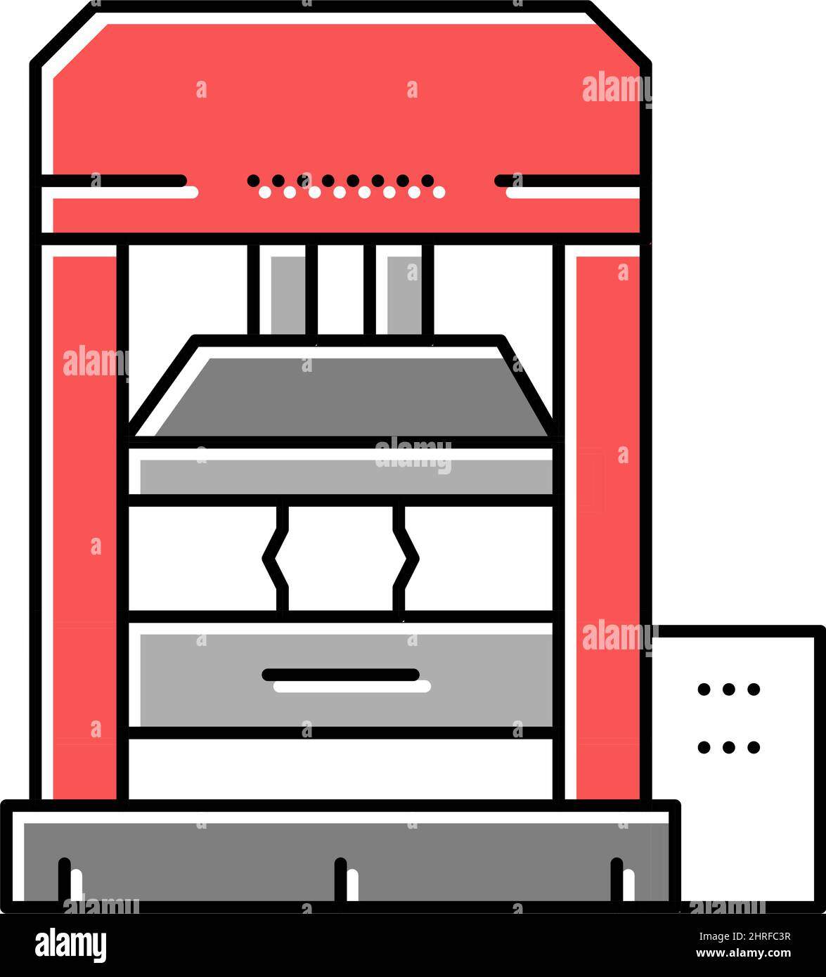 press equipment color icon vector illustration Stock Vector Image & Art ...
