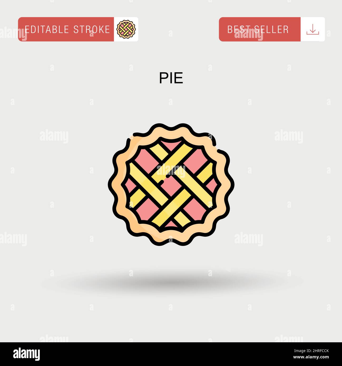 Pie Simple vector icon Stock Vector Image & Art - Alamy