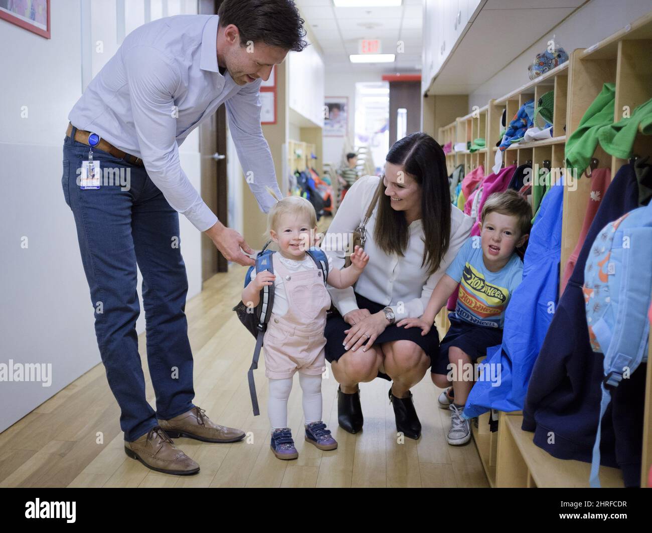 Suncor employees Jenna Pickering, and her husband Shea, pick up their ...