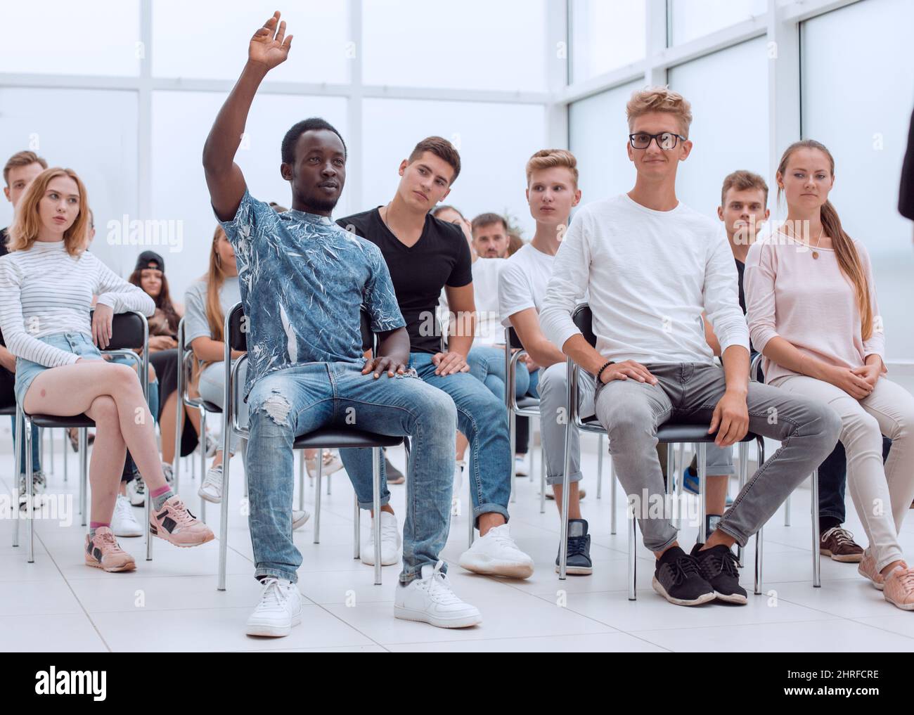 Public speaker asking questions audience hi-res stock photography and ...