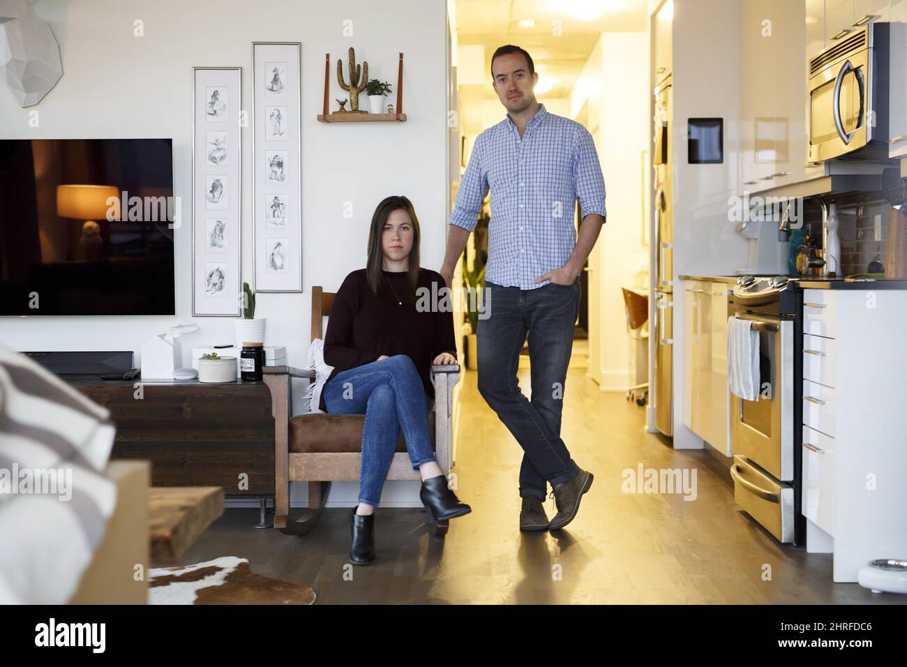 Sarah Fulton and Daryl Shaughnessy are photographed in their downtown ...