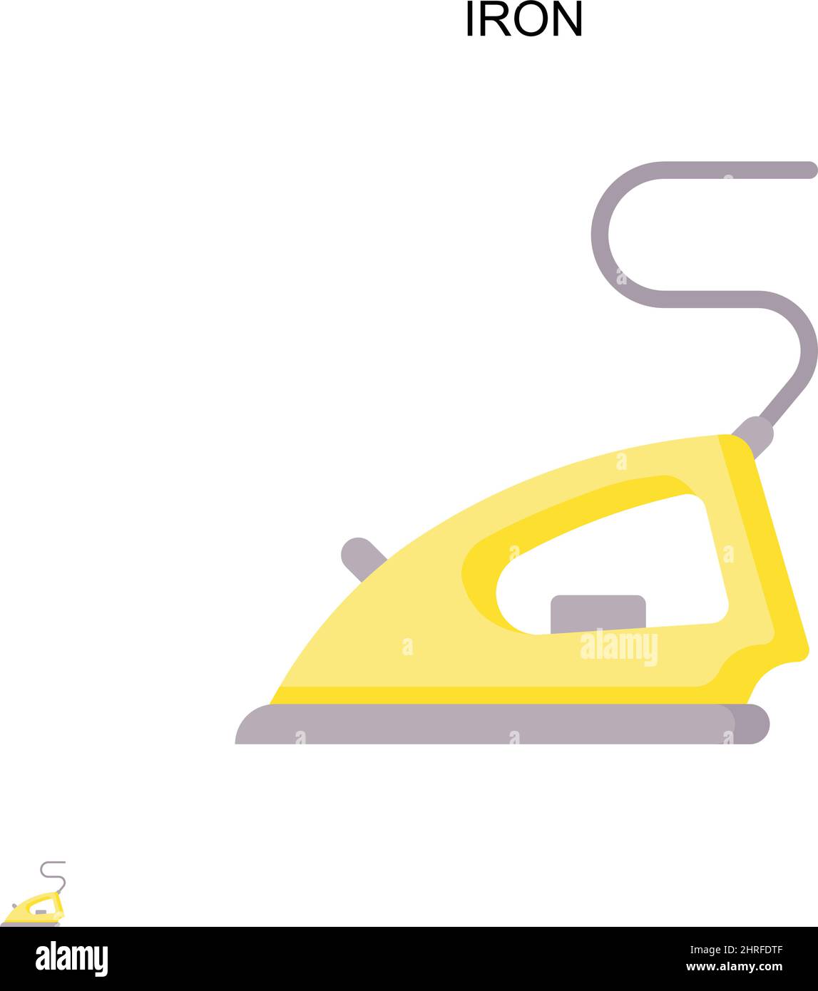 Iron Simple vector icon. Illustration symbol design template for web ...