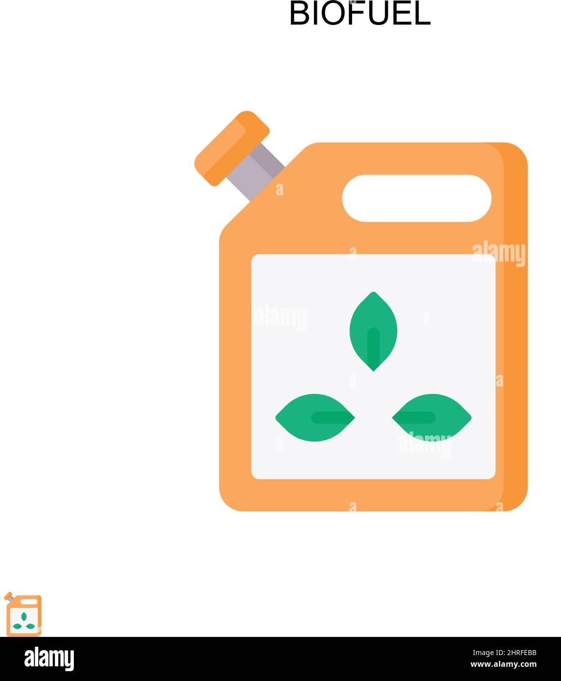 Biofuel Simple vector icon. Illustration symbol design template for web ...