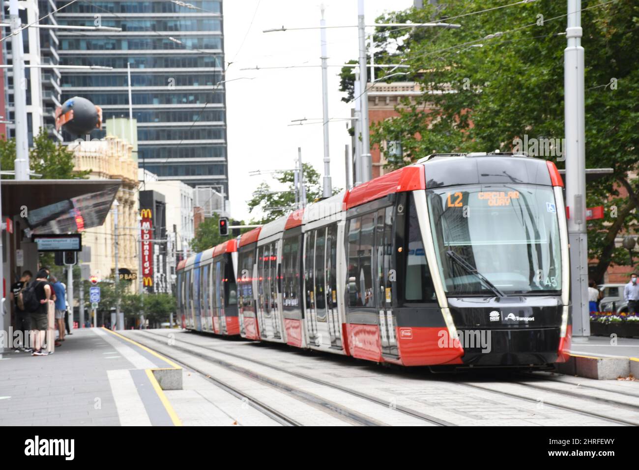 Sydney Metro traversing the busy streets of the city Stock Photo - Alamy