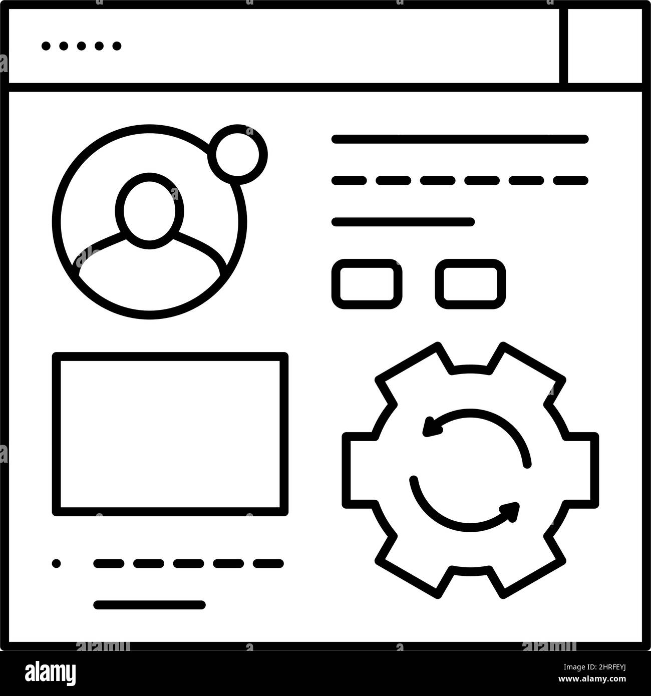 blog management line icon vector illustration Stock Vector Image & Art ...