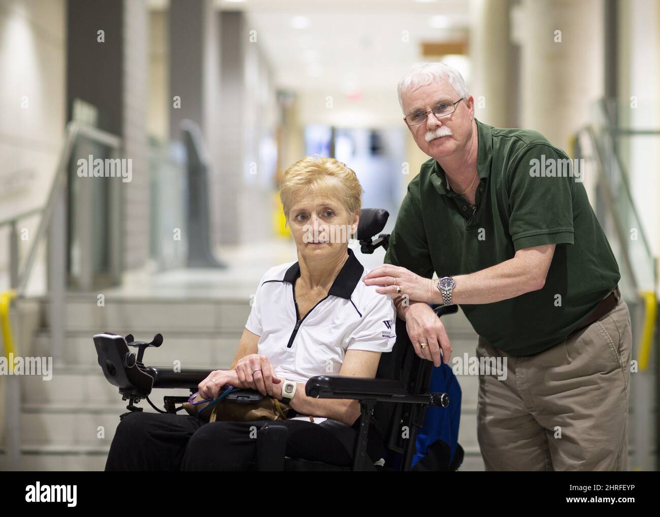 Tim Nolan, who is legally blind, and his wife, Kim Nolan, who requires ...