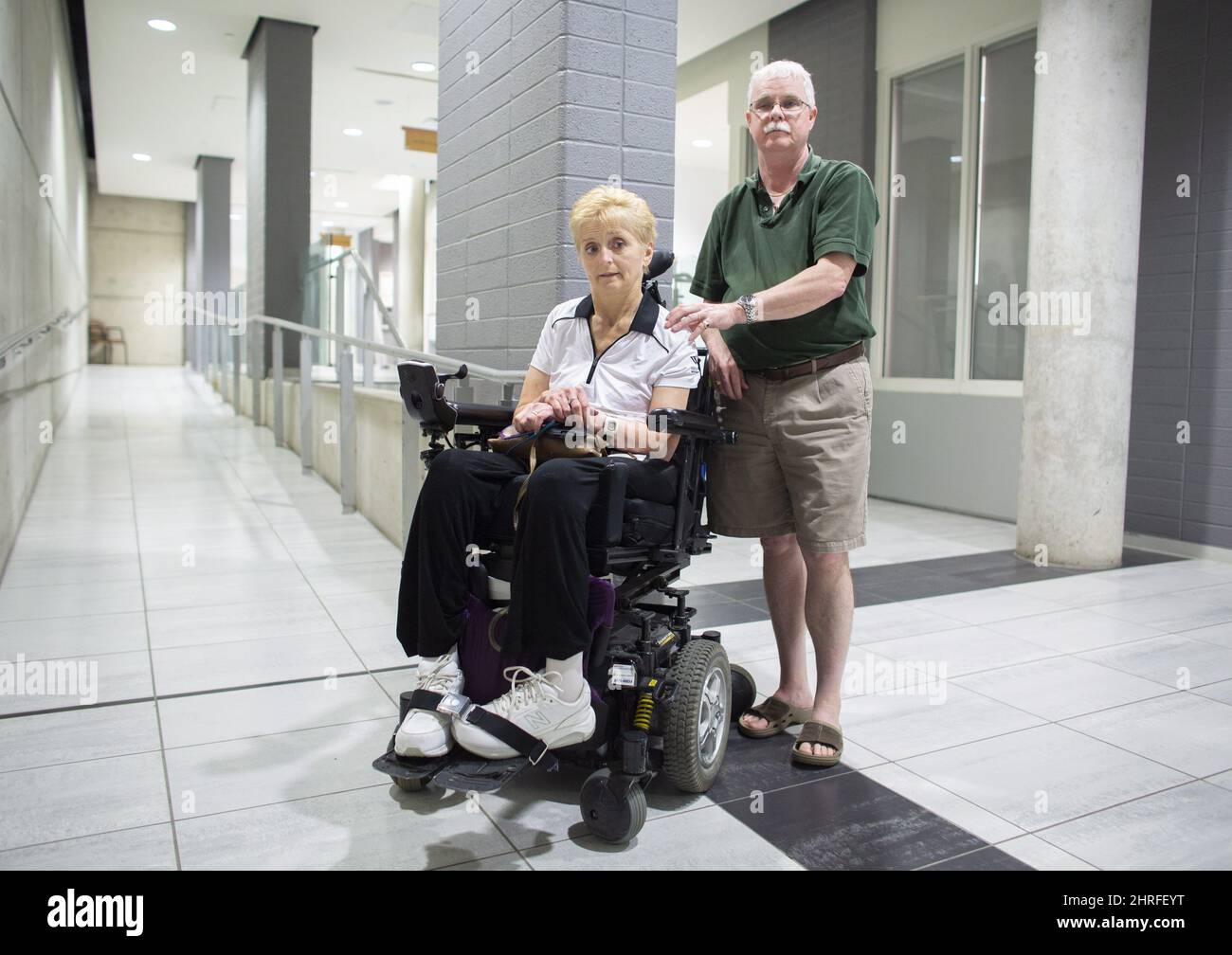 Tim Nolan, who is legally blind, and his wife, Kim Nolan, who requires ...