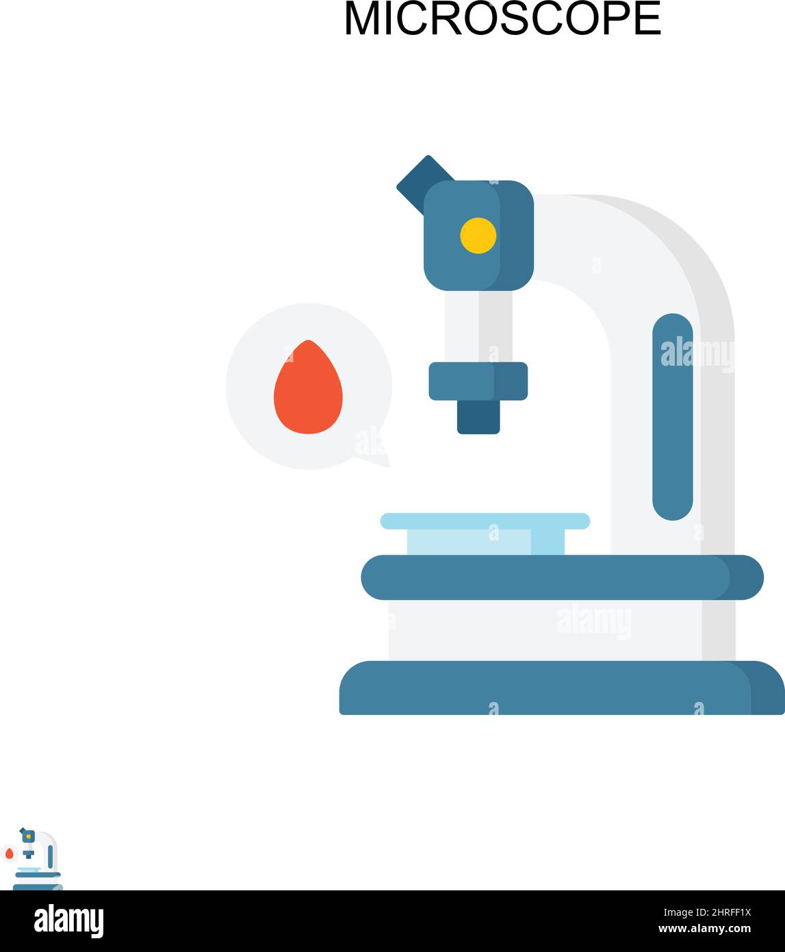 Microscope lab icon hi-res stock photography and images - Alamy