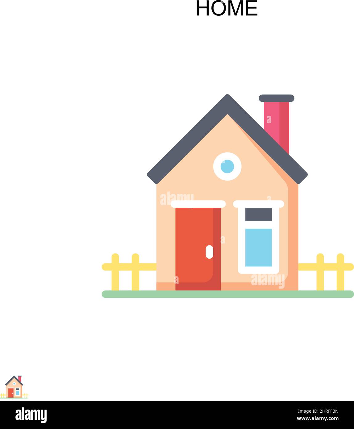 Home Simple vector icon. Illustration symbol design template for web ...