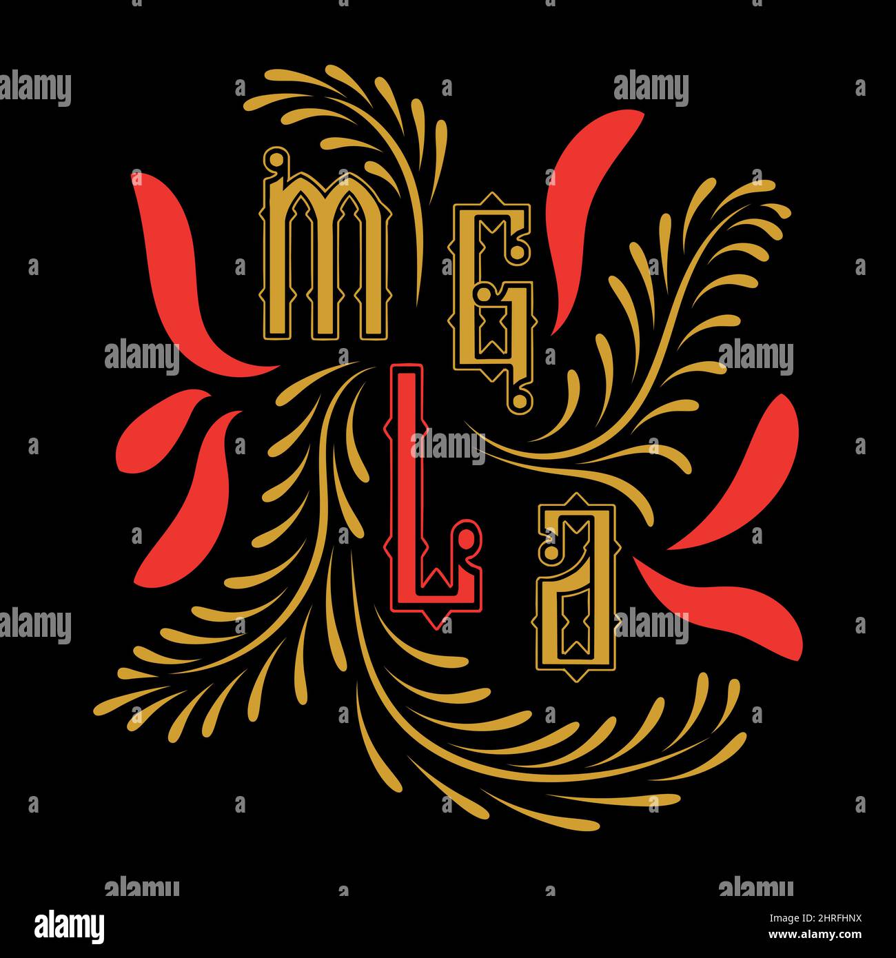 Lettering logo, calligraphy print, graffiti effect typography style ...