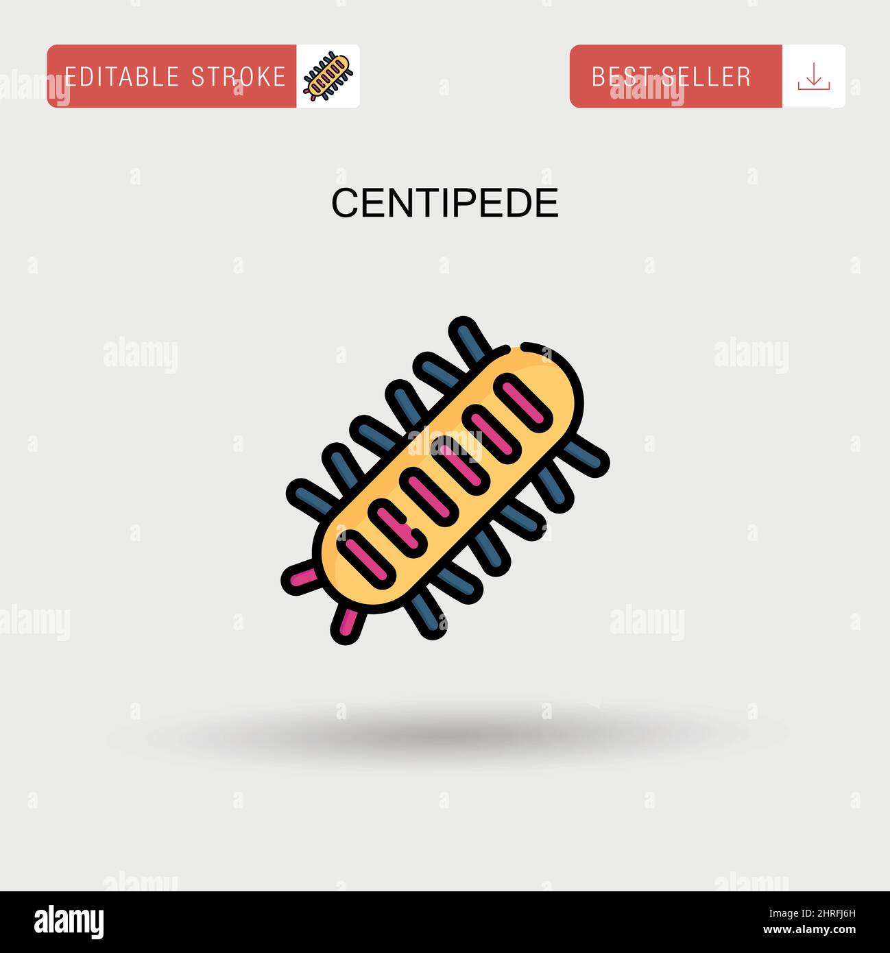 Centipedes Stock Vector Images - Alamy