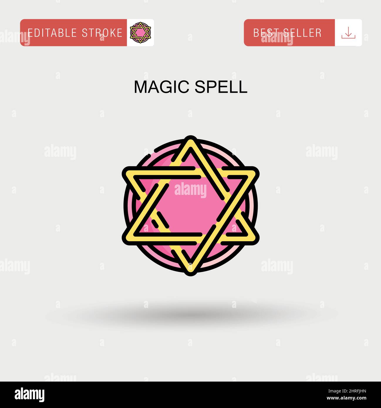 Magic spell Simple vector icon Stock Vector Image & Art - Alamy