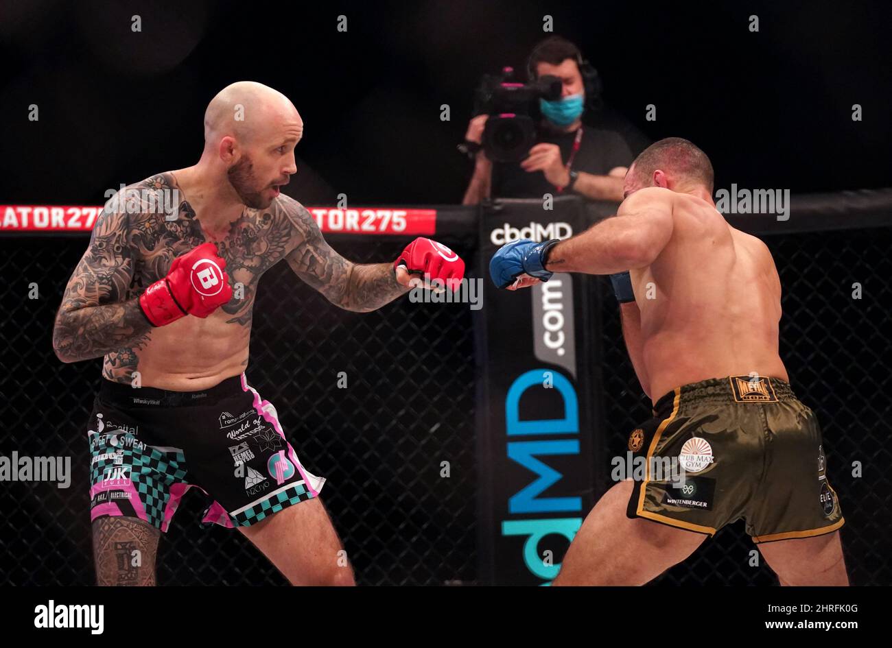 Davy Gallon (right) in action against Charlie Leary during their ...