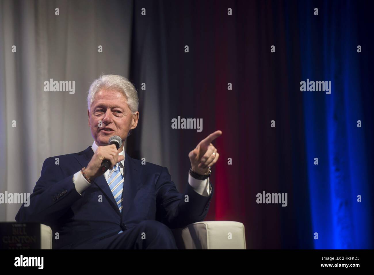 Former United States President Bill Clinton speaks during at the ...