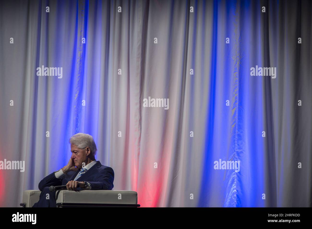Former United States President Bill Clinton speaks during at the ...
