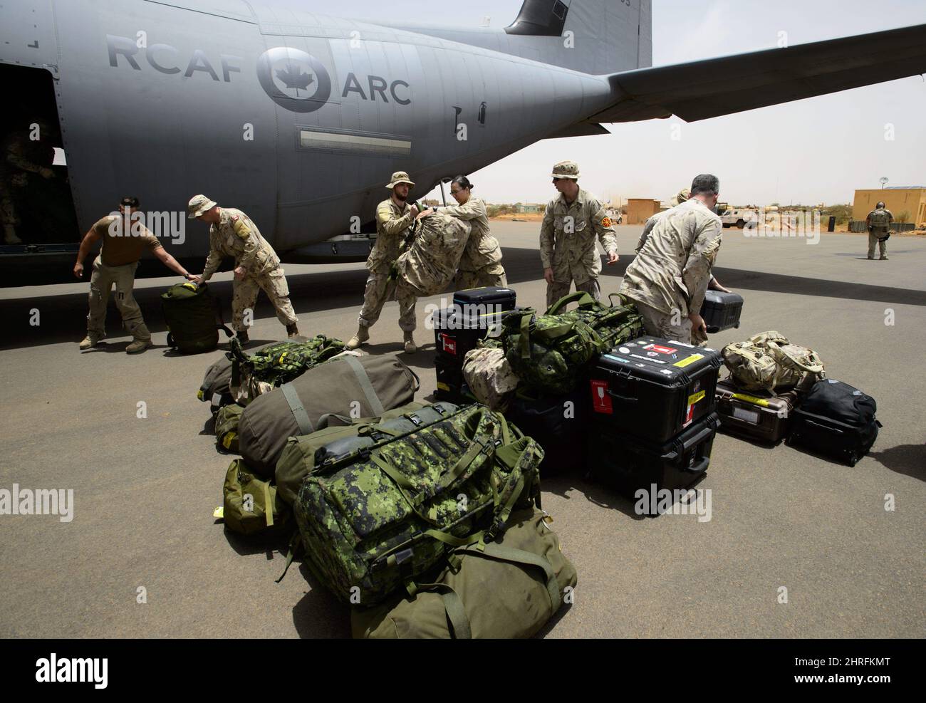 The first Canadian troops arrive at a UN base in Gao, Mali, on Sunday ...