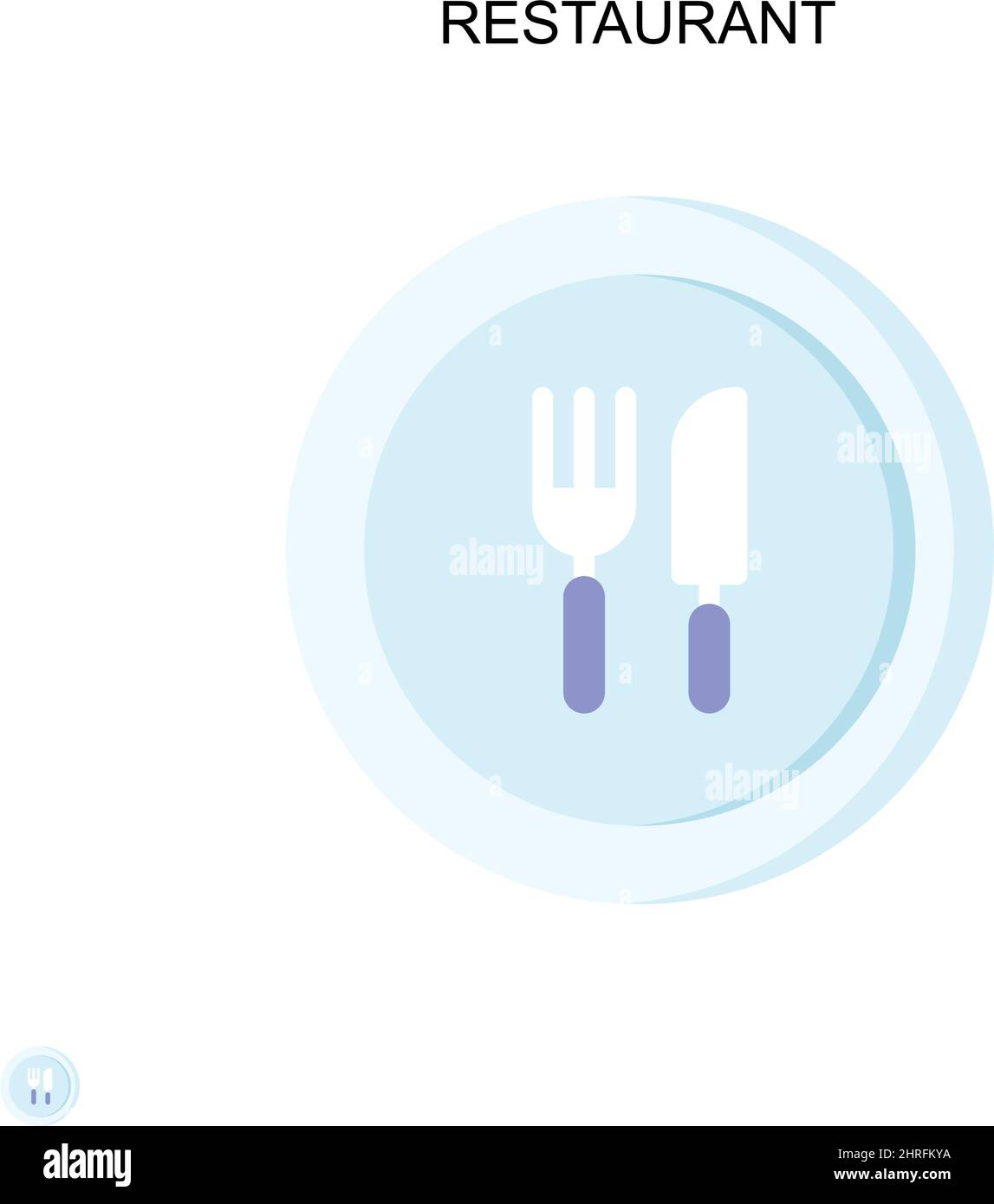 Restaurant Simple vector icon. Illustration symbol design template for ...