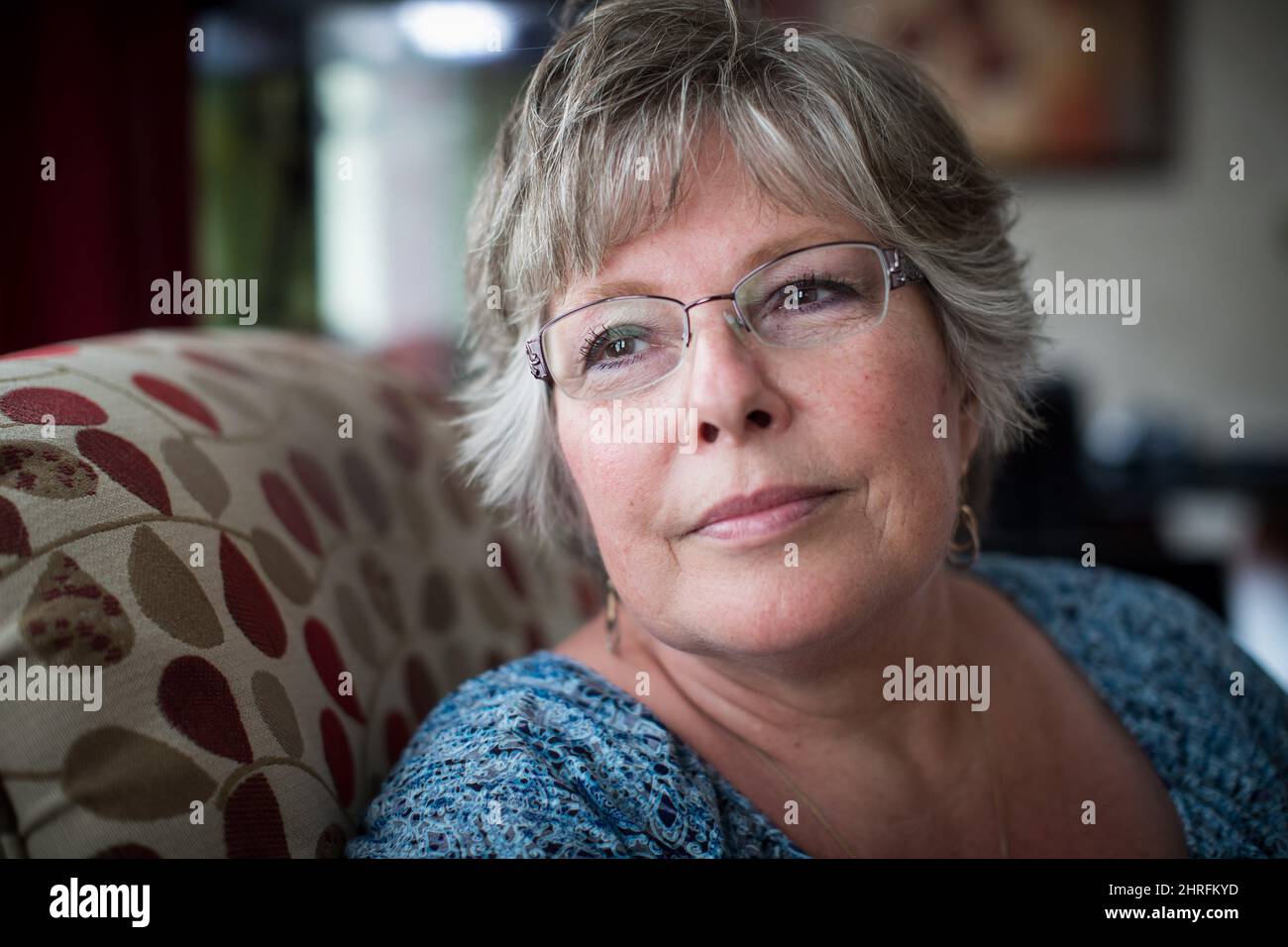 Wendy Gould sits for a photograph at her home, in Aldergrove, B.C., on ...