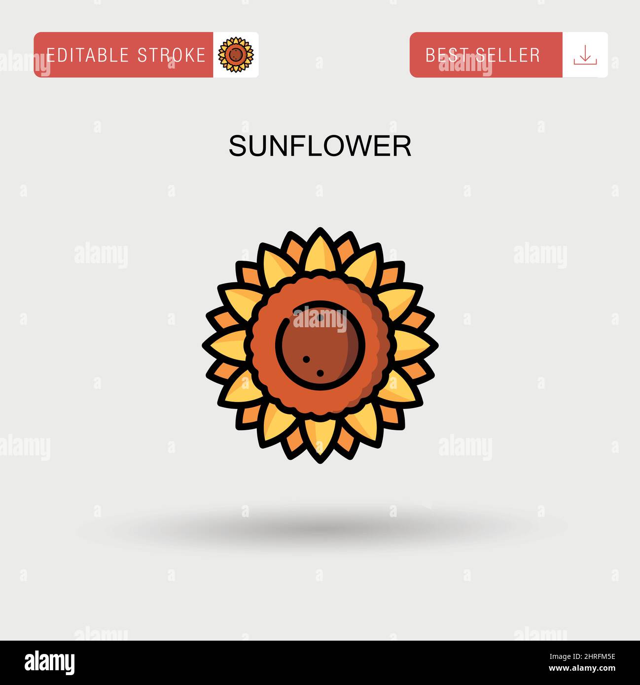 Sunflowers field blooming nature Stock Vector Images - Alamy