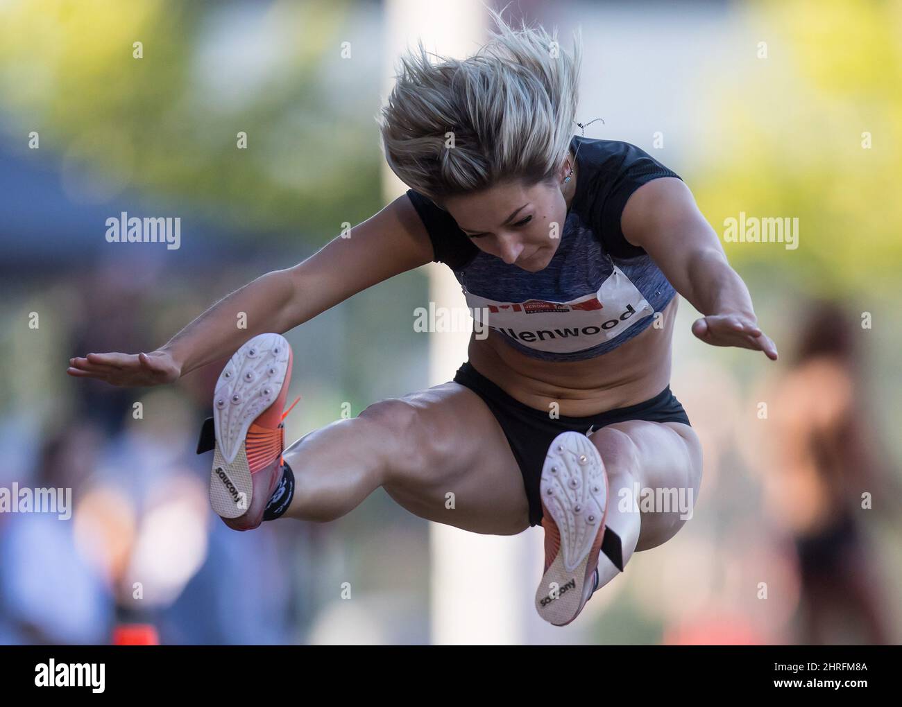 Third-place finisher Georgia Ellenwood, of Langley, B.C., competes in ...