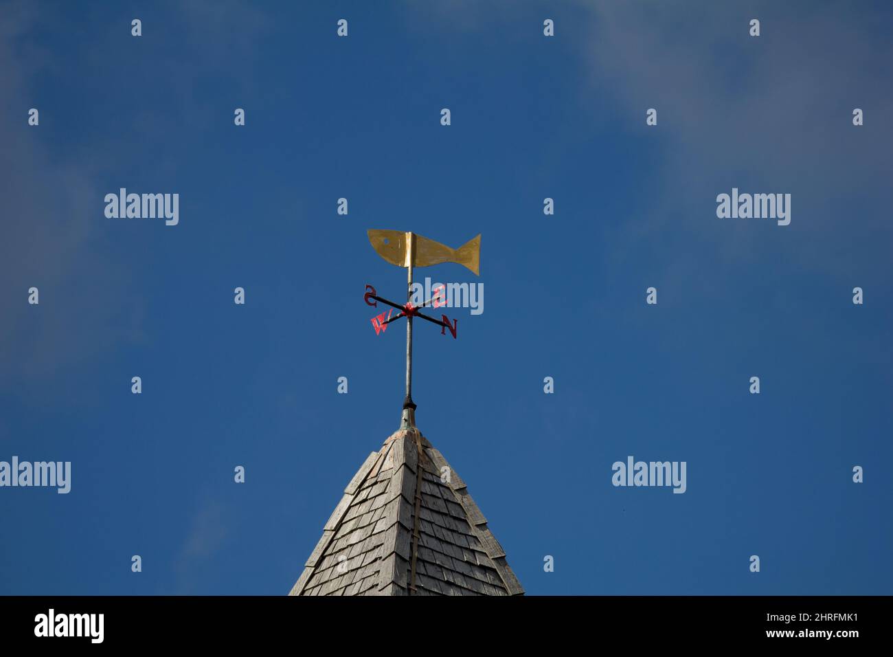 Church with weather vane hi-res stock photography and images - Alamy