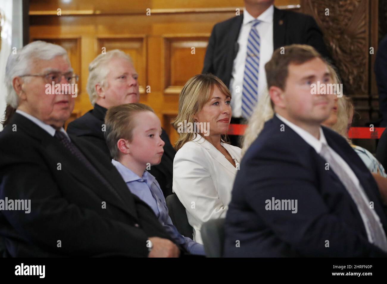 Renata Ford, widow of the late Toronto mayor Rob Ford, and her son ...