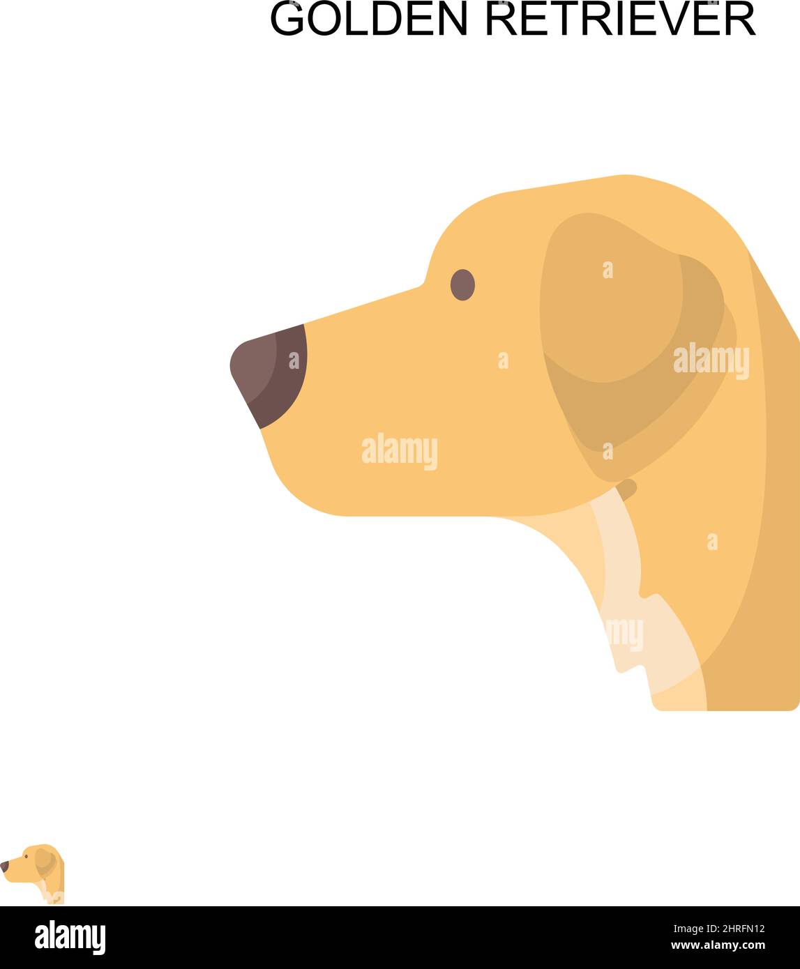 Cartoon golden retriever hi-res stock photography and images - Alamy