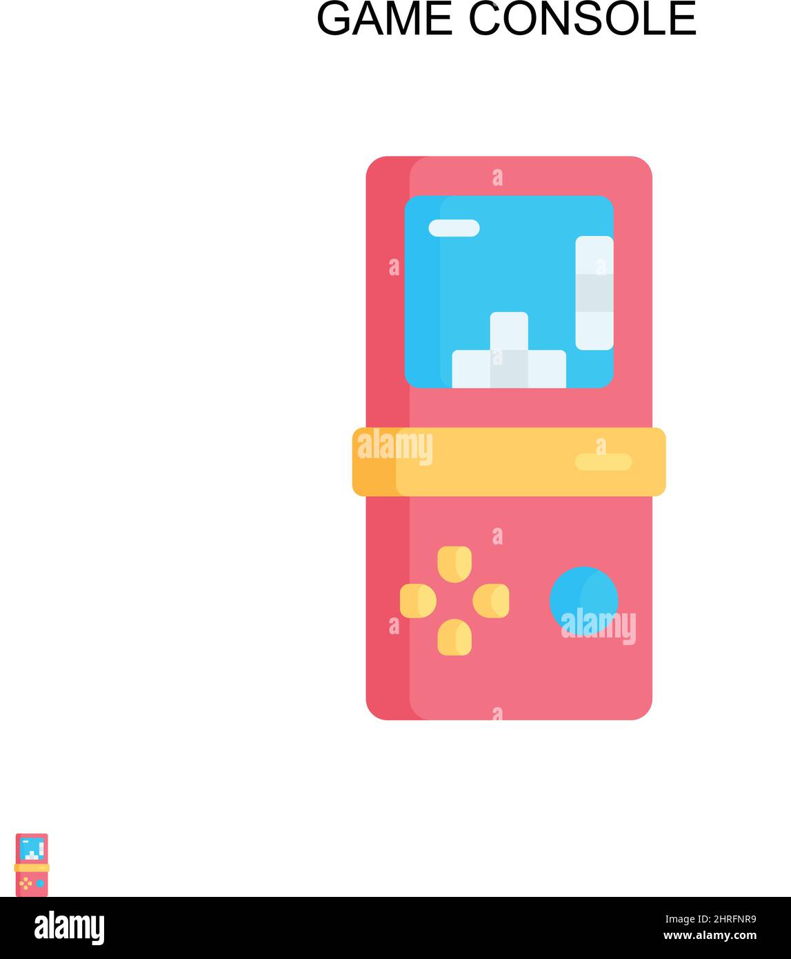 Game console Simple vector icon. Illustration symbol design template ...