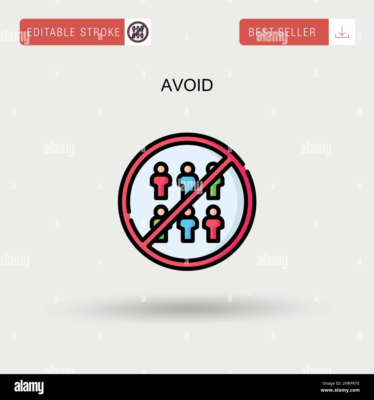 Avoid people Stock Vector Images - Alamy
