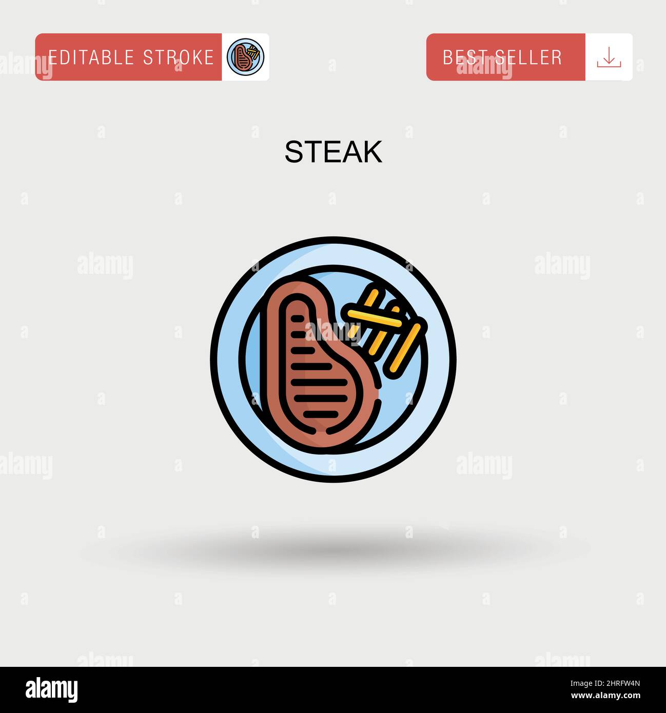 Fresh juicy steak beef Stock Vector Images - Alamy