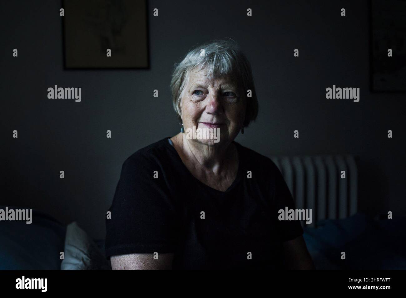 Elizabeth Hill poses for a portrait in her home in Toronto, on Friday ...