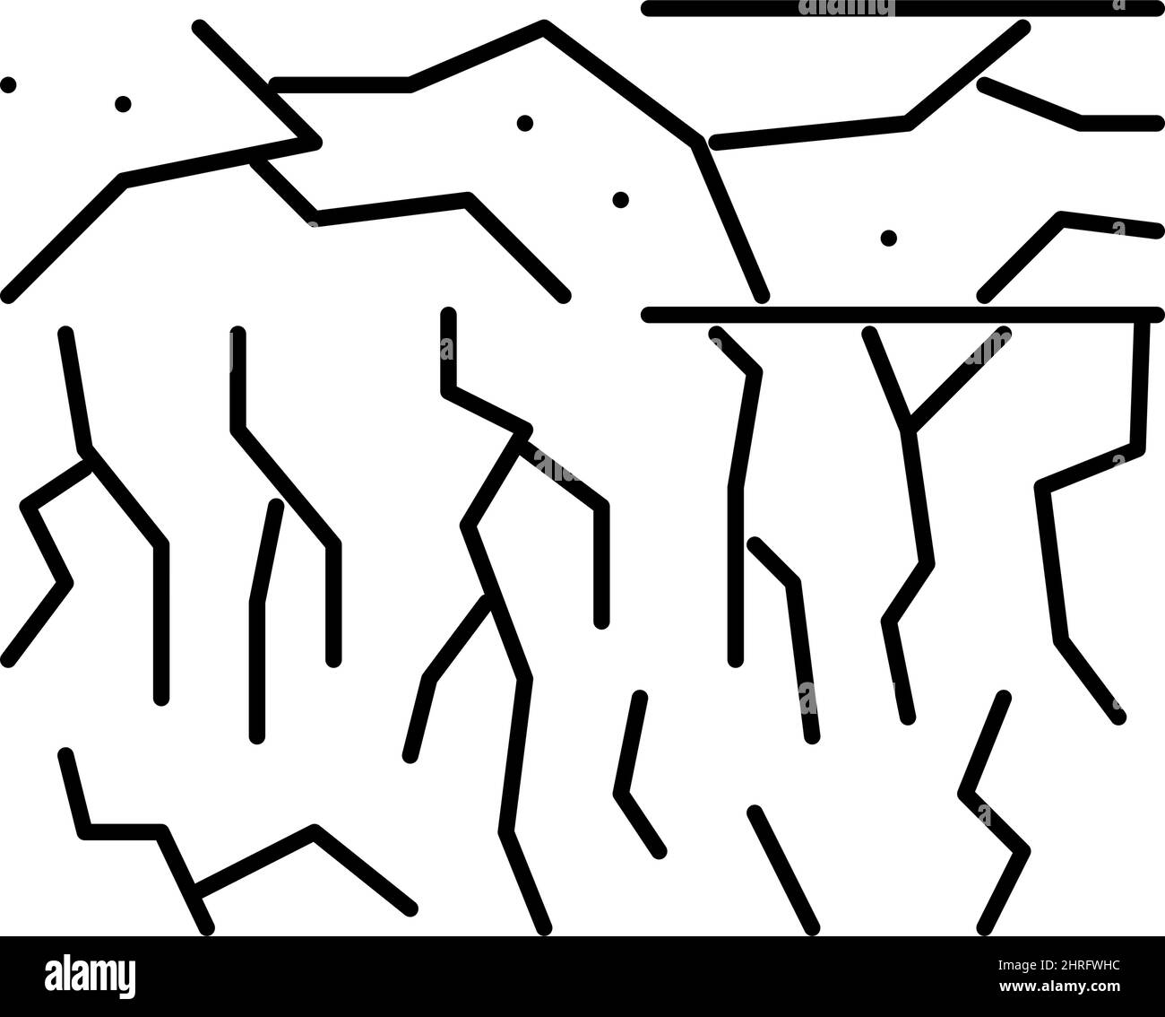 dry soil line icon vector illustration Stock Vector Image & Art - Alamy