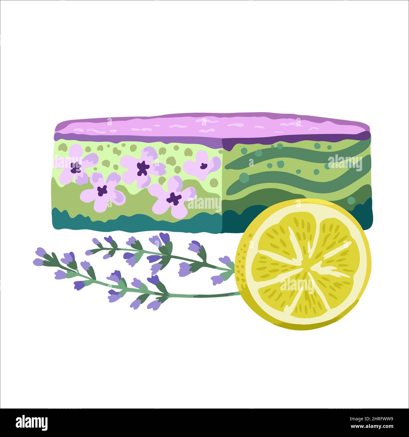 Herbal soap making Stock Vector Images - Alamy