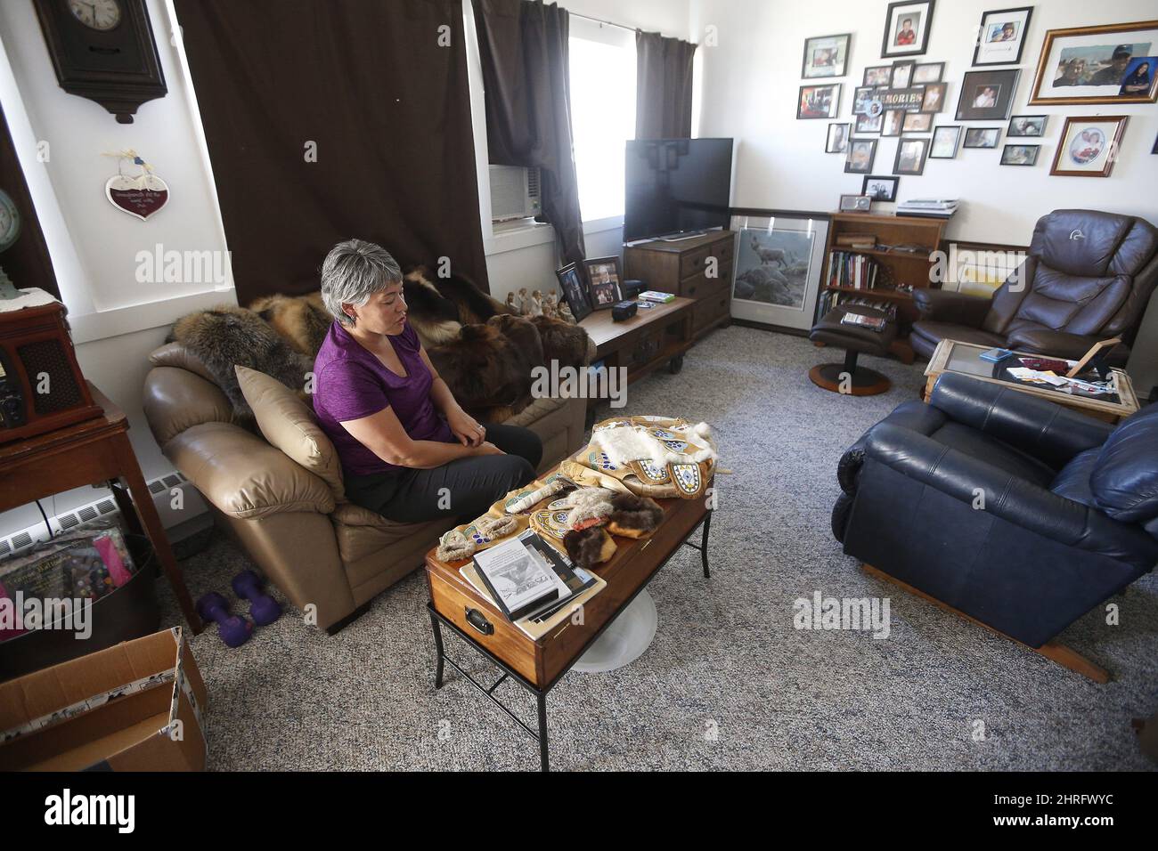 Florence Hamilton, a descendent of the original Sayisi Dene settled in ...